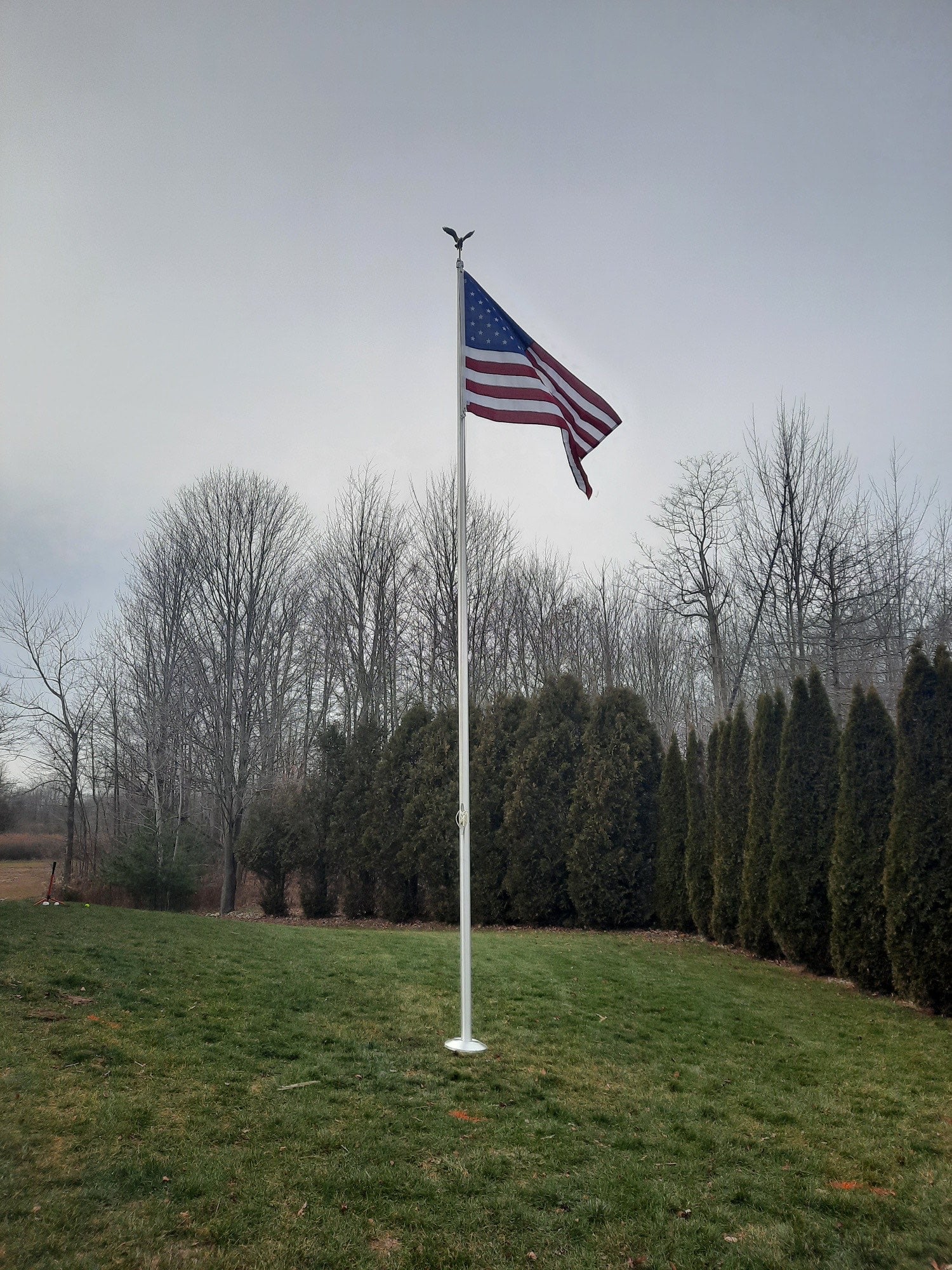 Satin Aluminum Flagpoles | Fly 'Em High
